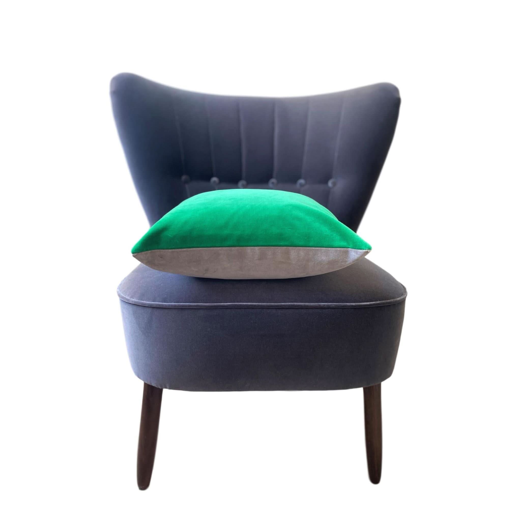 Green Rectangle Cushions | Green and Silver Cushions | Luxe 39