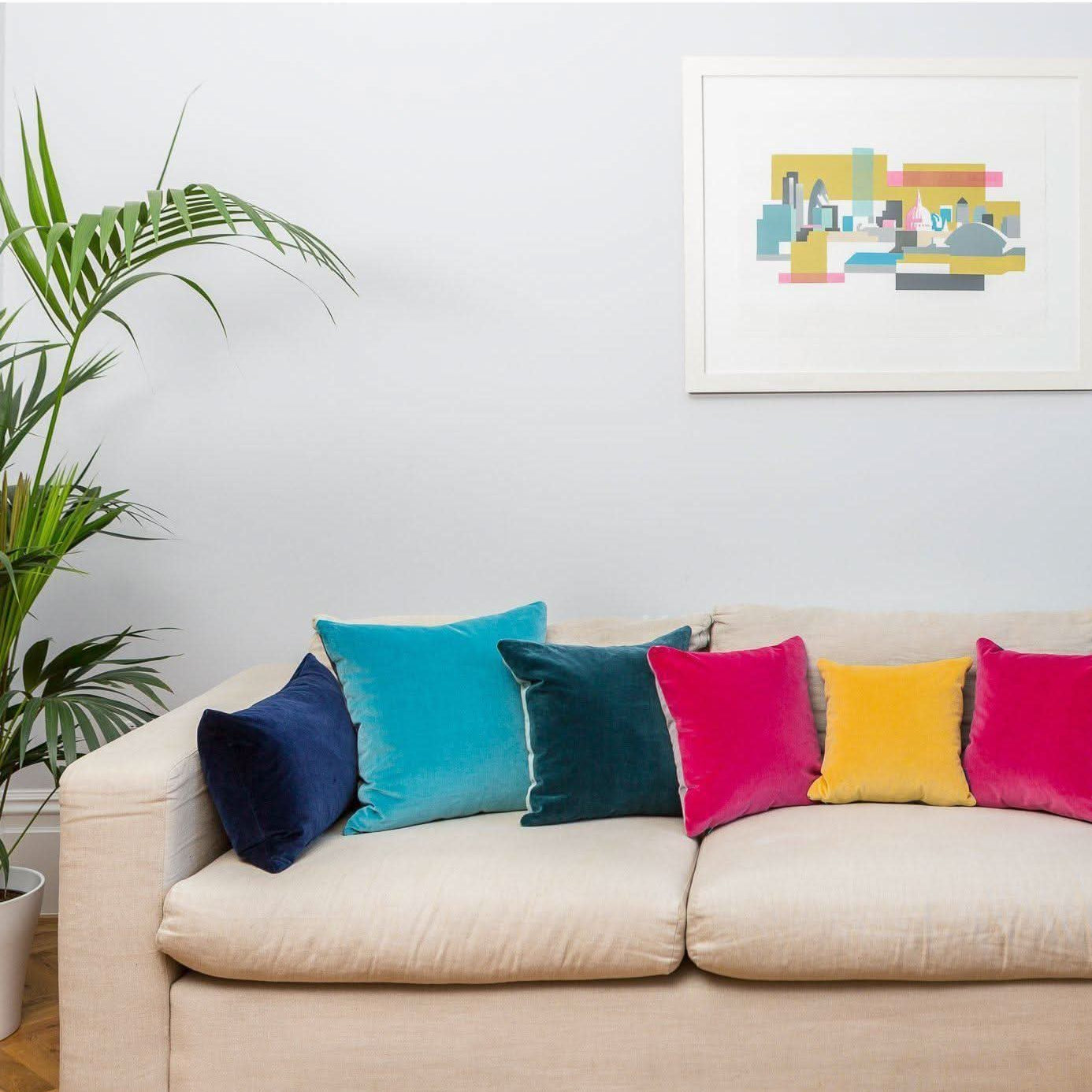 Aqua Cushions | Luxe 39 | Turquoise Fluffy Cushions