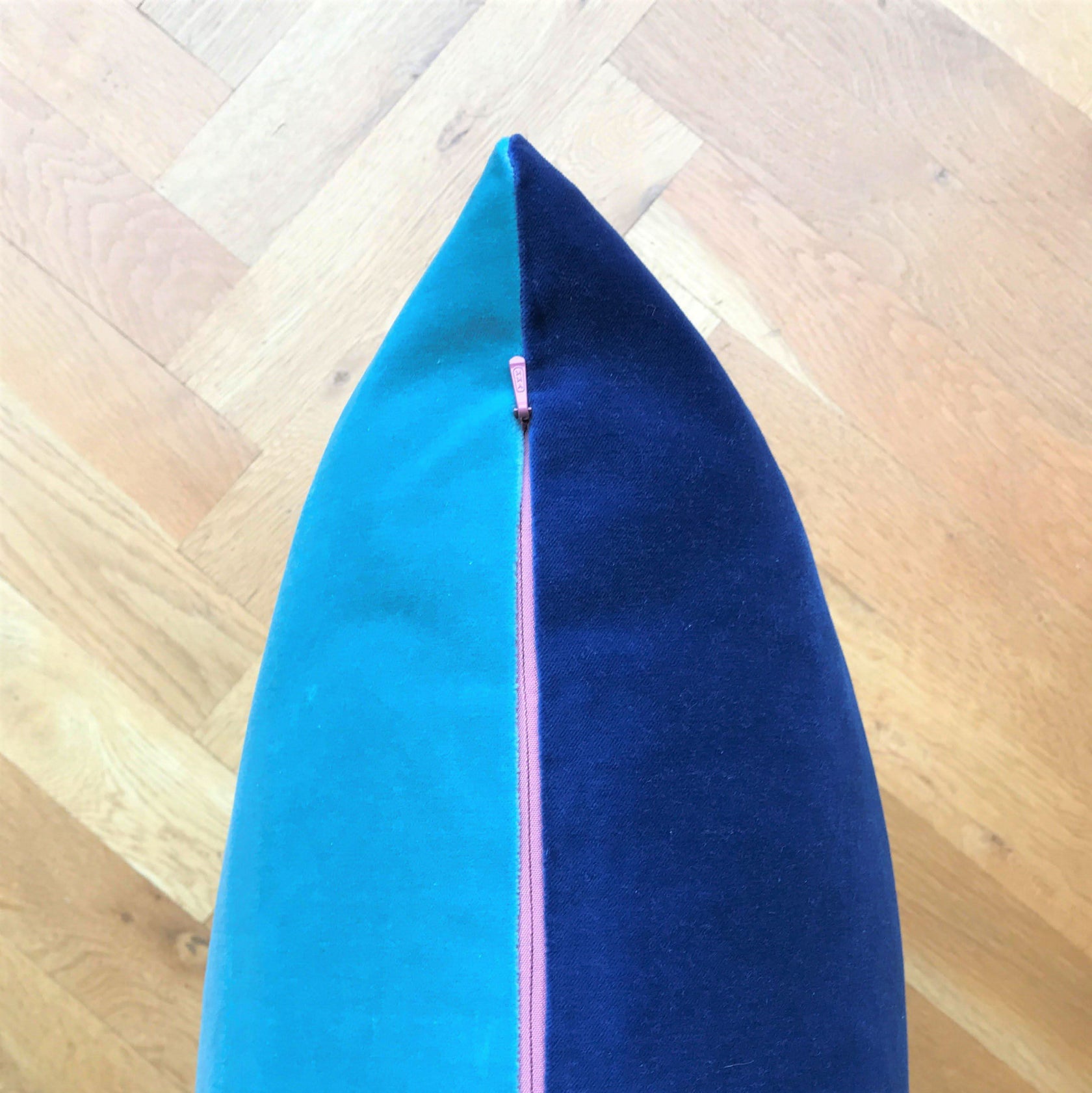 Blue Fluffy Cushion | Luxe 39 | Velvet Cushions & Covers